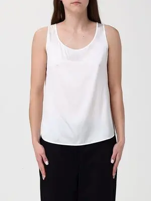 Max Mara Satin Sleeveless Top - White