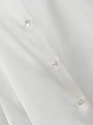 Max Mara Silk Blend Long Sleeve Shirt - White