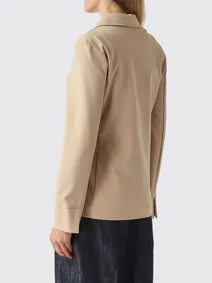 Max Mara Single Breasted Blazer In Stretch Viscose Jersey - Beige