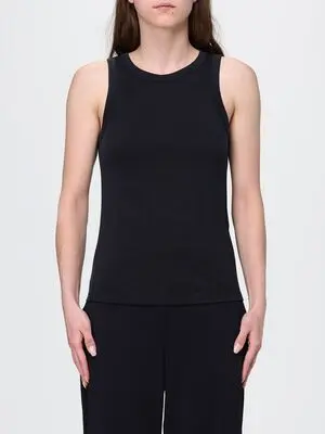 Max Mara Cotton Crewneck Top - Black