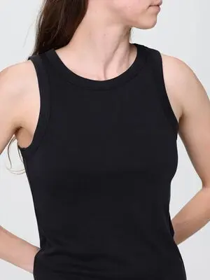 Max Mara Cotton Crewneck Top - Black