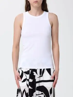 Max Mara MM Max Mara Cotton Crewneck Top White