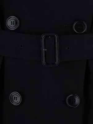 Burberry Cotton Trench Coat - Black
