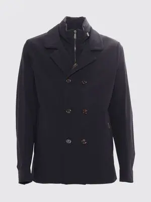 MOORER Double-breasted Technical Fabric Coat