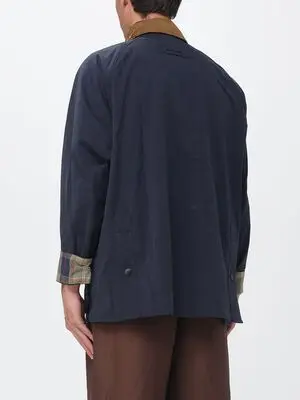 Barbour Bedale Icons Jacket In Cotton Blend - Navy