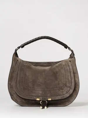 Chloé Marcie Suede Shoulder Bag - Brown