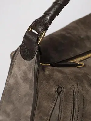 Chloé Marcie Suede Shoulder Bag - Brown