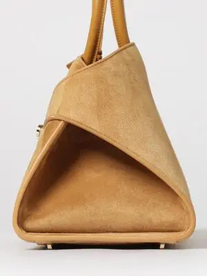 FERRAGAMO Suede Handbag - Beige