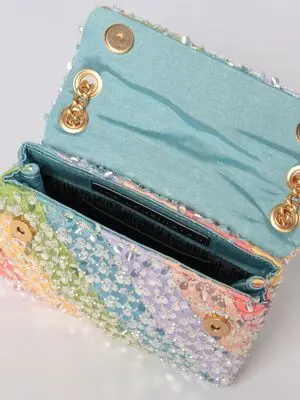 Kurt Geiger Mini Bag With Sequins And Chain Strap - Multicolor