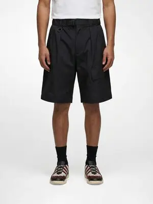 Y3 Cotton And Nylon Blend Cargo Shorts - Black