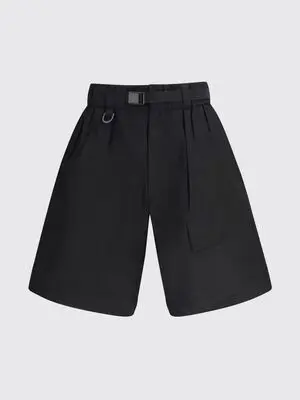 Y3 Cotton And Nylon Blend Cargo Shorts - Black