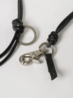 Our Legacy Ladon Leather Necklace - Black
