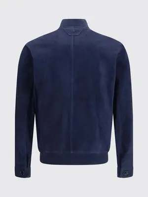 SALVATORE SANTORO Suede Bomber Jacket