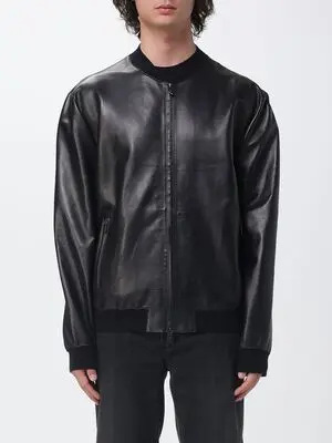SALVATORE SANTORO Suede Bomber Jacket - Black