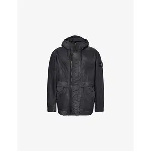 Stone Island Reflective Zip-through Nylon Parka - Black