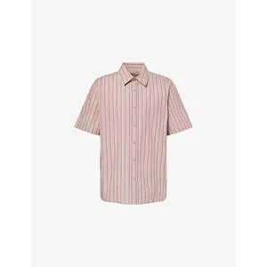Simkhai Deacon Striped Cotton Shirt - Rose Stripe