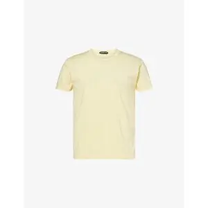 TOM FORD Relaxed-fit Crew-neck Cotton And Silk-blend T-shirt - Vanilla