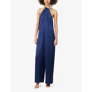 Stella McCartney Halterneck Satin Jumpsuit