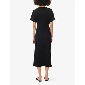 Vince Ruched-side Knit Midi Dress