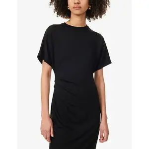 Vince Ruched-side Knit Midi Dress