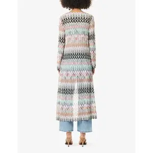 Missoni Chevron Knit Long Cardigan