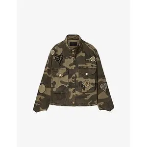 ALLSAINTS Clay Camouflage Cotton Jacket - Camo Green