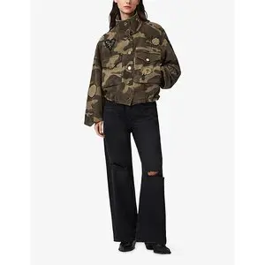 ALLSAINTS Camouflage Cotton Jacket