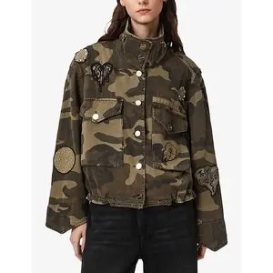 ALLSAINTS Camouflage Cotton Jacket