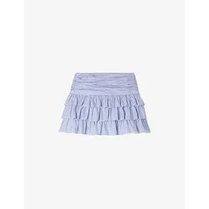 Sandro Stripe-print Mini Skirt