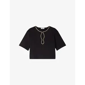 Sandro Cut Out T-shirts For Women