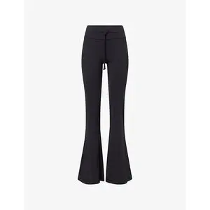 Lululemon Groove Ultimate Flared Stretch-rib Leggings - Black