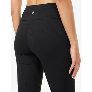 Lululemon Groove Ultimate Flared Stretch-rib Leggings