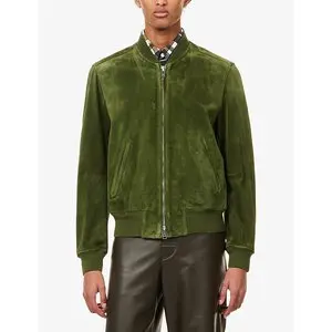 TOM FORD Perforated Cashmere Suede Bomber Jacket