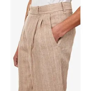 Simkhai Jacob Pleated Linen Trousers