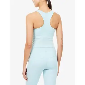 Lululemon Ebb To Street Cropped Racerback Tank Top - Foam Cloud