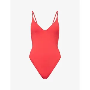 Seafolly Collective V-neck Swimsuit - Cosmo Red