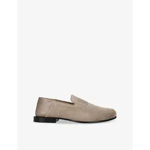 Givenchy Label Suede Loafers - Taupe