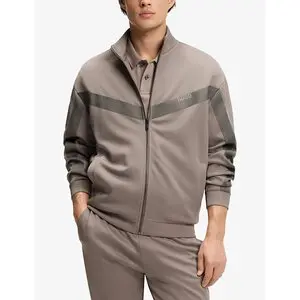 Hugo Logo-print Relaxed-fit Woven Tracksuit Top