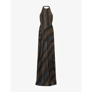 Missoni Snake-pattern Halterneck Gown