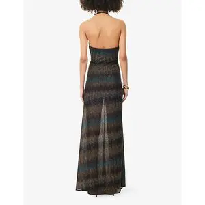Missoni Snake-pattern Halterneck Gown