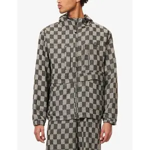 HERESY Trellis Checked Linen-blend Jacket