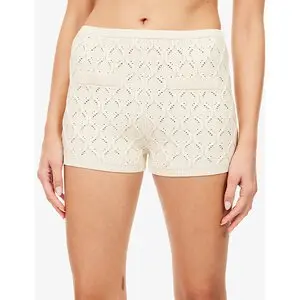 Devon Windsor Rhea Knitted Shorts - Pebble