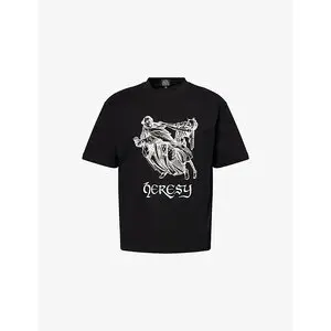 HERESY Heretic Graphic-print Cotton T-shirt - Black