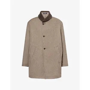 Jacquemus La Veste Camargue Oversized Woven Jacket - Dark Brown