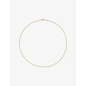 Monica Vinader Textured Link Vermeil Chain Necklace - Gold