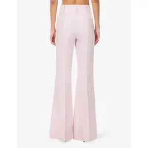 Gabriela Hearst Rhein Flared Wool Trousers - Blush