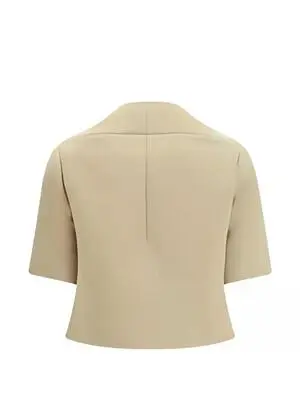 Khaite Franc Button Short Sleeve Jacket