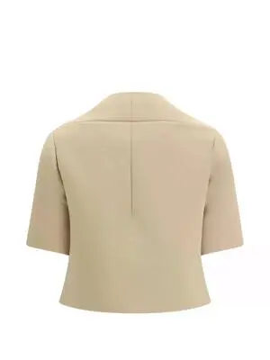 Khaite Franc Button Short Sleeve Jacket