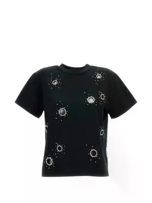 DES_PHEMMES Embellished T-shirt - Black