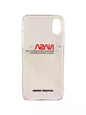 Heron Preston Transparent Iphone Xs Case - White